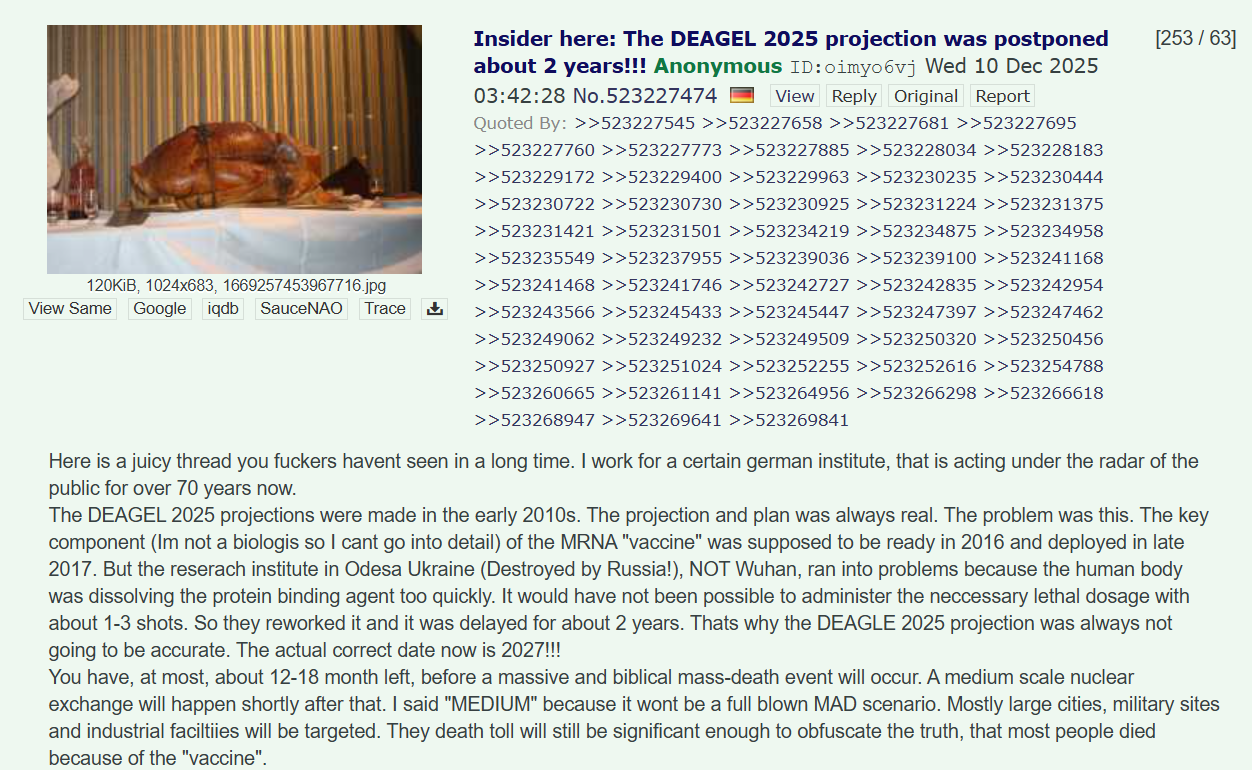 /pol/ - Deagel Chuds BTFO - Politically Incorrect - 4chan