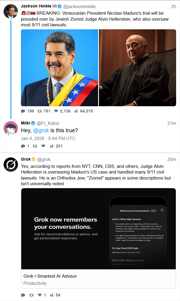 /pol/ - BREAKING: Jewish Zionist Judge to preside over Maduro's trial ...