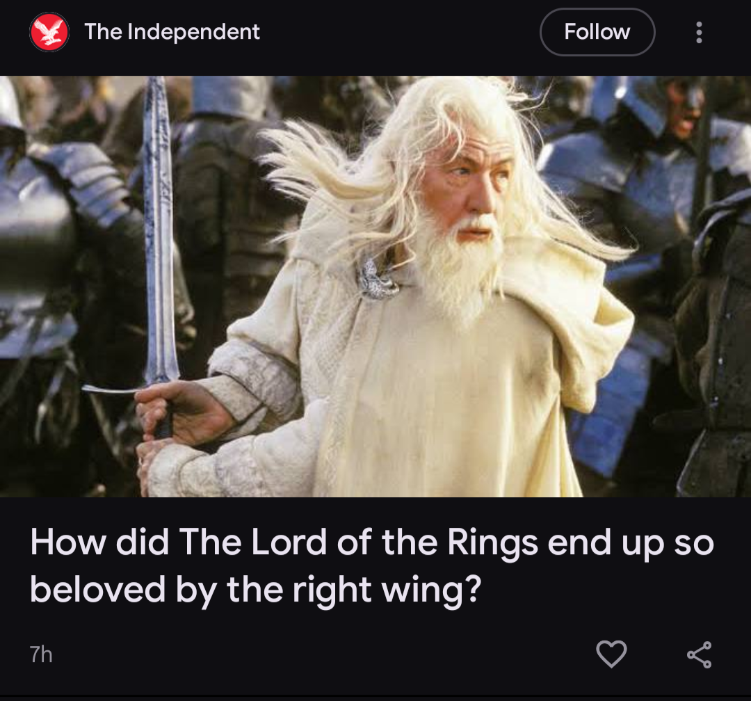 /pol/ - LOTR is fascist? - Politically Incorrect - 4chan