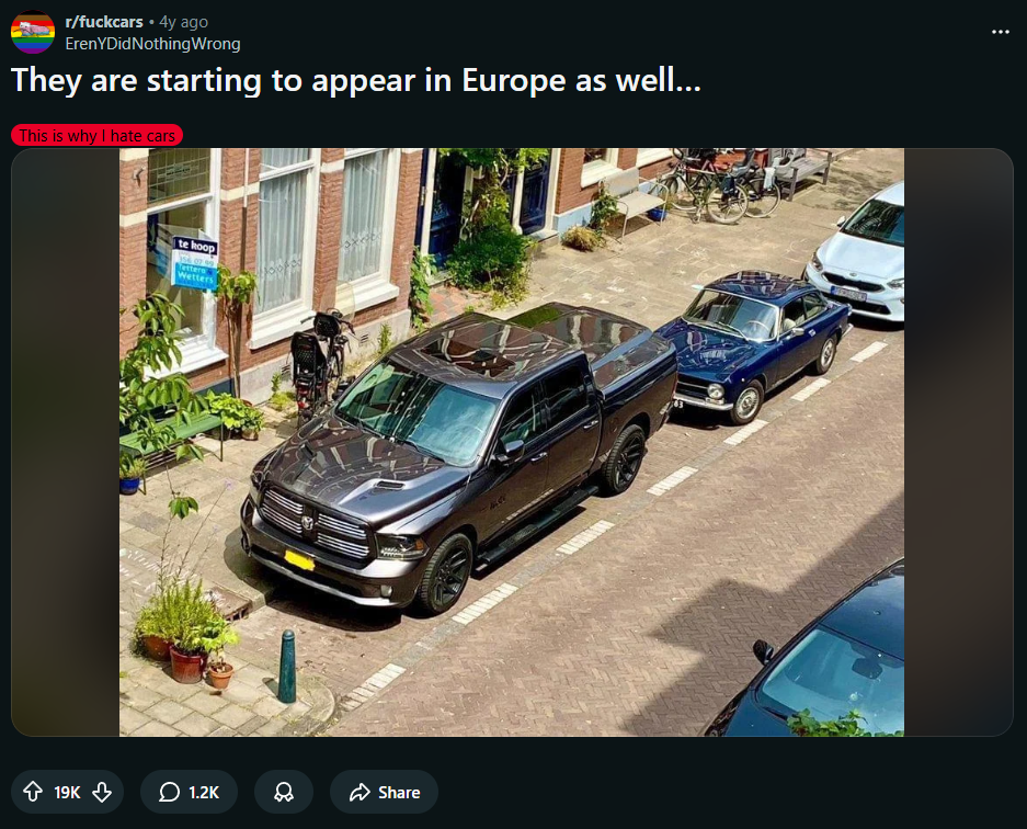 /pol/ - American trucks are becoming popular in Europe and redditors ...