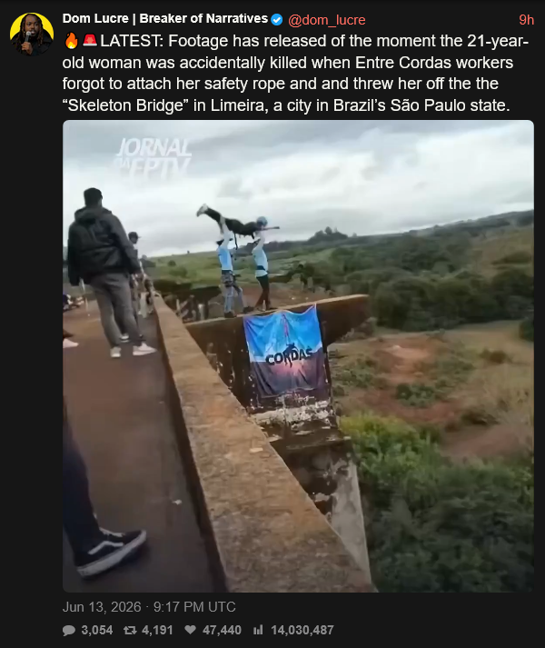 /pol/ - A women went bungee jumping in Brazil - Politically Incorrect ...