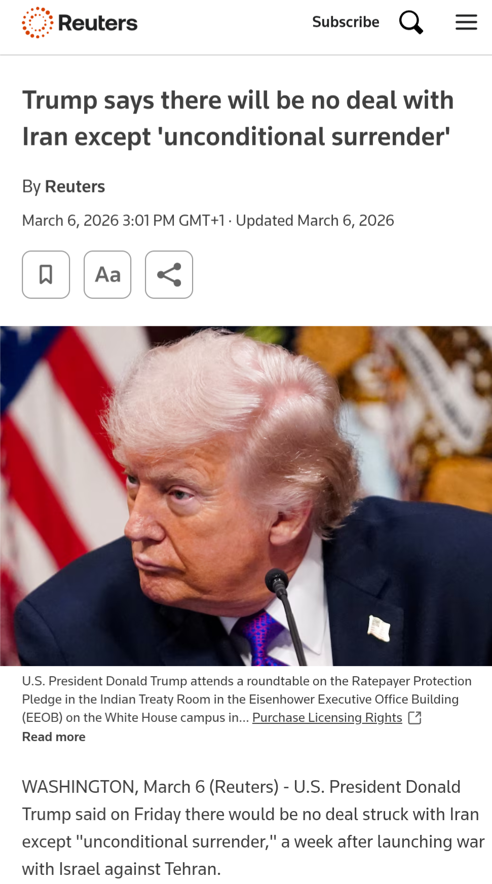 /pol/ - TRUMP JUST CANCELLED THE PEACE DEAL AND DEMANDS UNCONDITIONAL ...