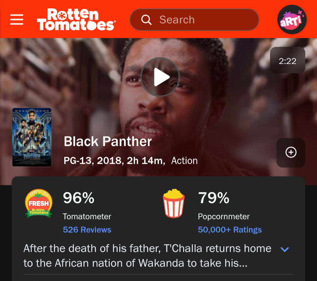 /tv/ - Black Panther (2018) - Television & Film - 4chan