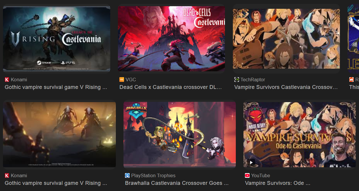 /v/ - >a million games get a Castlevania crossover >but - Video Games ...